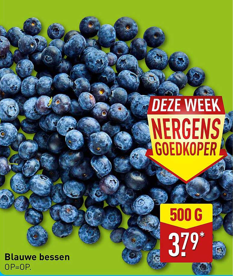 Blauwe Bessen aanbieding bij ALDI