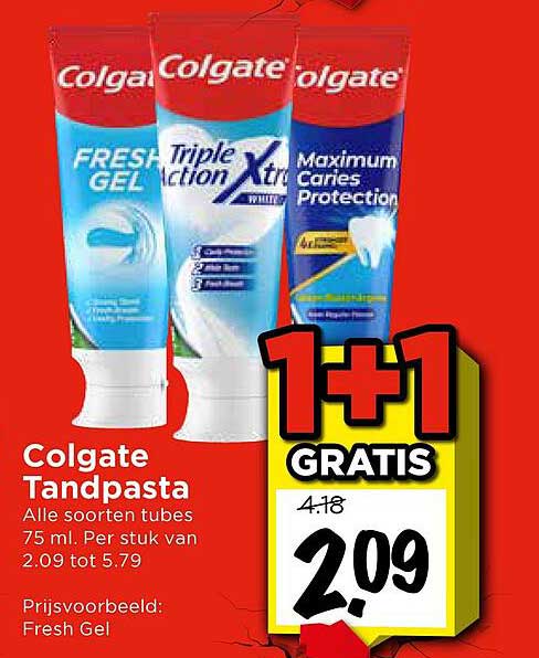 Colgate Tandpasta aanbieding bij Vomar