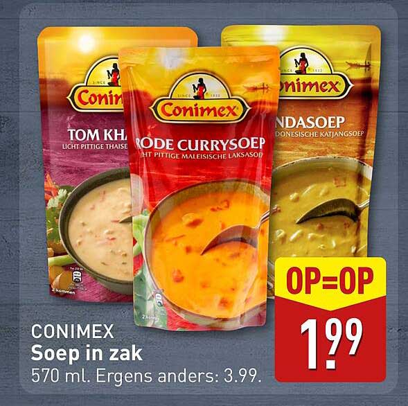 Conimex Soep In Zak aanbieding bij ALDI