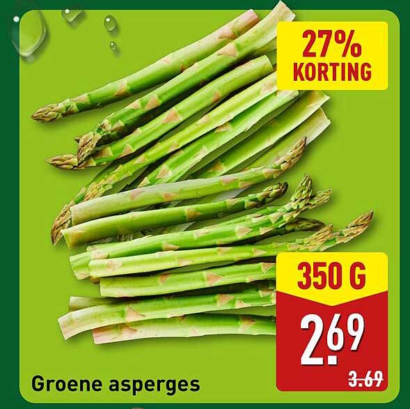 Groene Asperges aanbieding bij ALDI