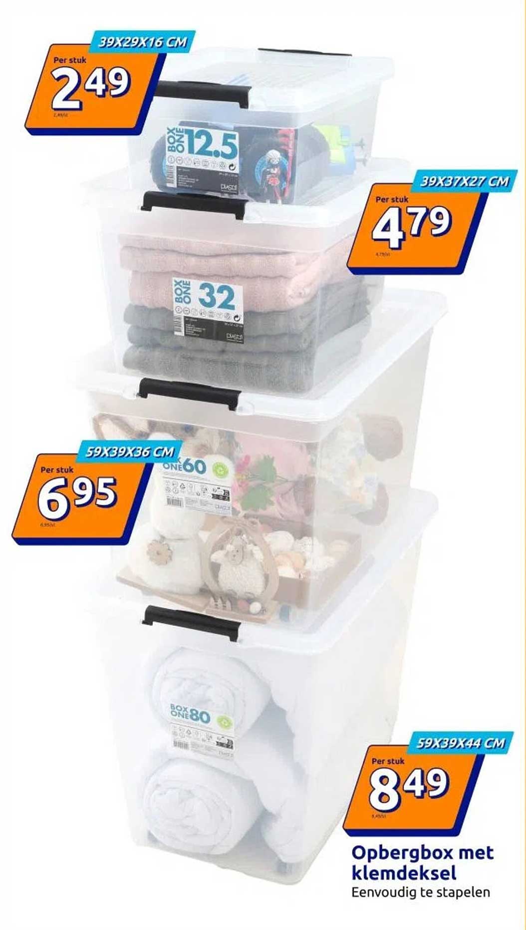 Opbergbox Met Klemdksel aanbieding bij Action