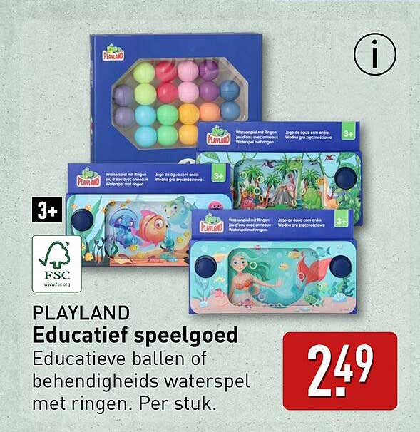 Playland Educatief Speelgoed aanbieding bij ALDI