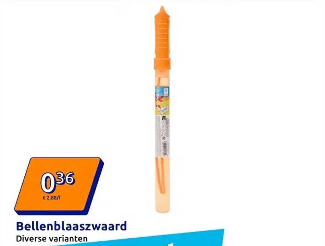 Bellenblaaszwaard aanbieding bij Action