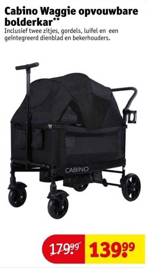 Cabino Waggie Opvouwbare Bolderkar** aanbieding bij Kruidvat