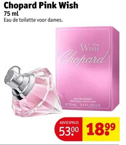 Chopard Pink Wish 75 Ml Eau De Toilette Voor Dames aanbieding bij Kruidvat