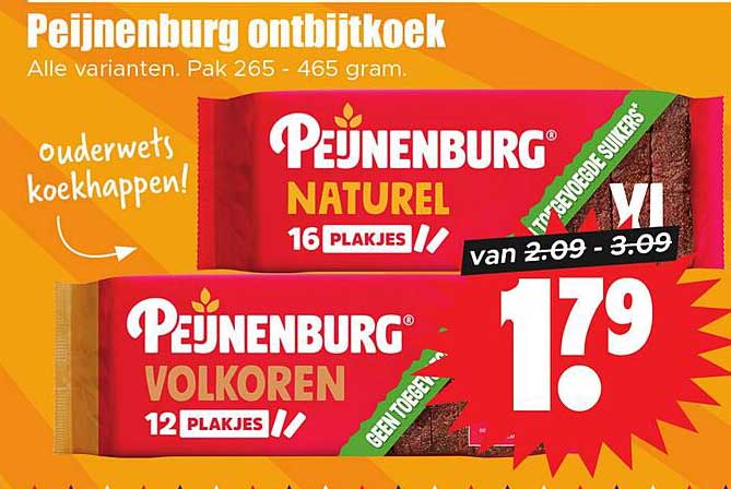 Peijnenburg Ontbijtkoek Aanbieding bij Dirk - FolderFeest.nl