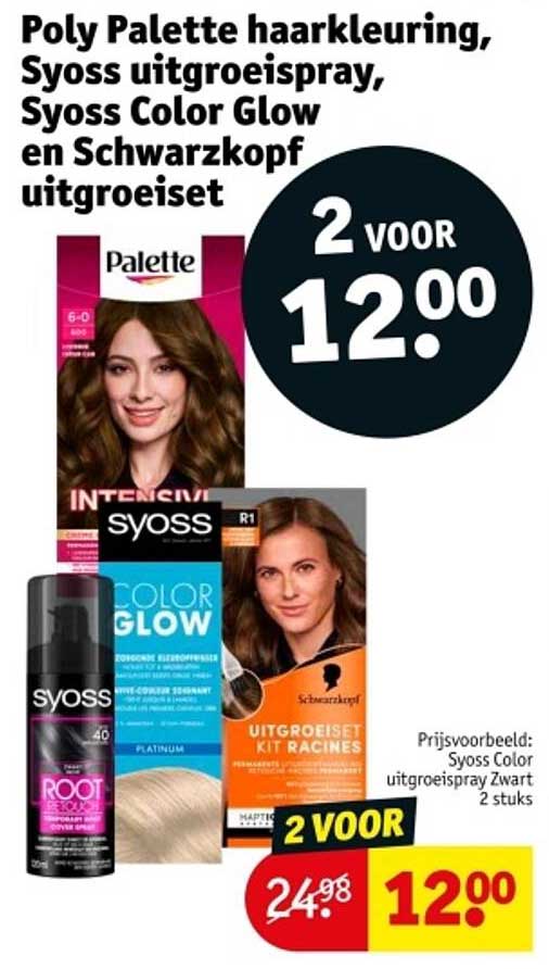 Poly Palette Haarkleuring, Syoss Uitgroeispray, Syoss Color Glow En ...