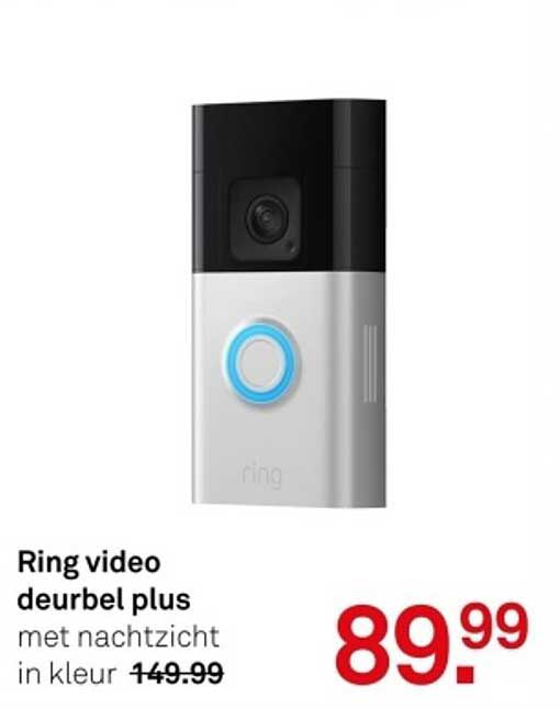 Ring Video Deurbel Plus Met Nachtzicht In Kleur Aanbieding bij Karwei ...