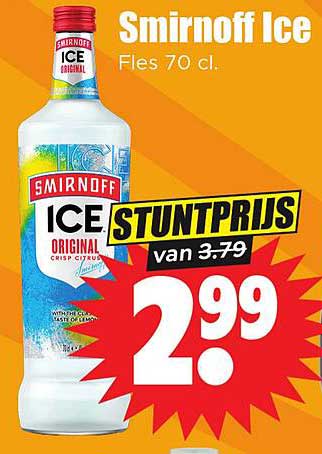 Smirnoff Ice Fles 70 Cl. aanbieding bij Dirk
