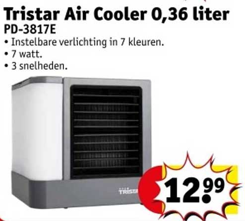 Tristar Air Cooler 0,36 Liter aanbieding bij Kruidvat