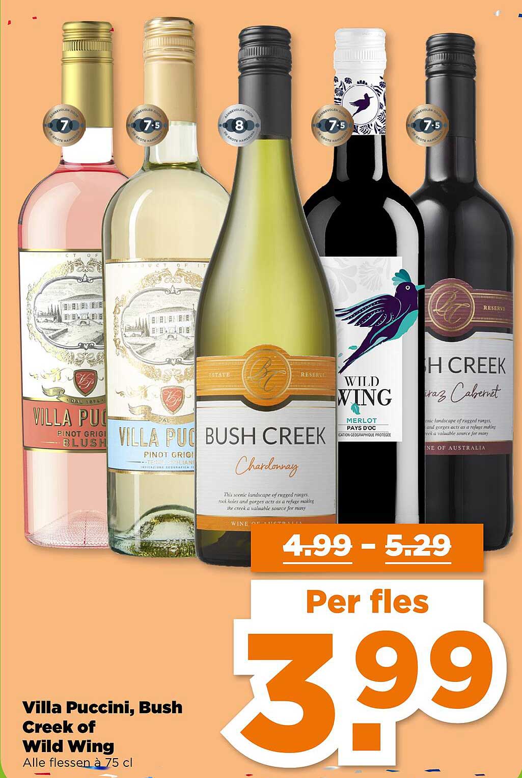 Villa Puccini, Bush Creek Of Wild Wing aanbieding bij PLUS