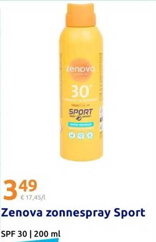 Zenova Zonnespray Sport aanbieding bij Action