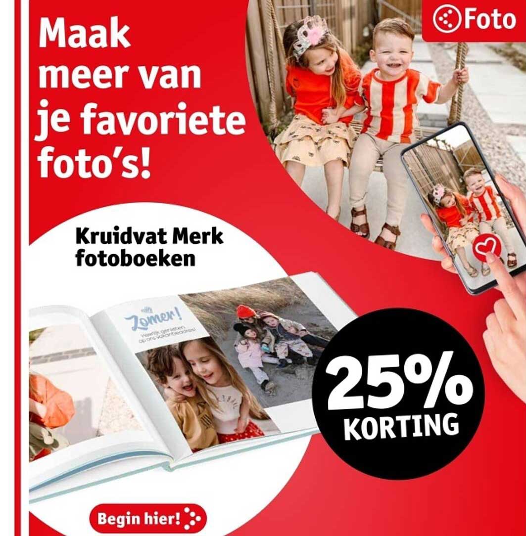 Maak Meer Van Je Favoriete Foto’s! Kruidvat Merk Fotoboeken 25% Korting ...
