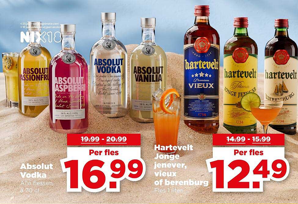 Absolut Vodka Aanbieding bij PLUS - FolderFeest.nl