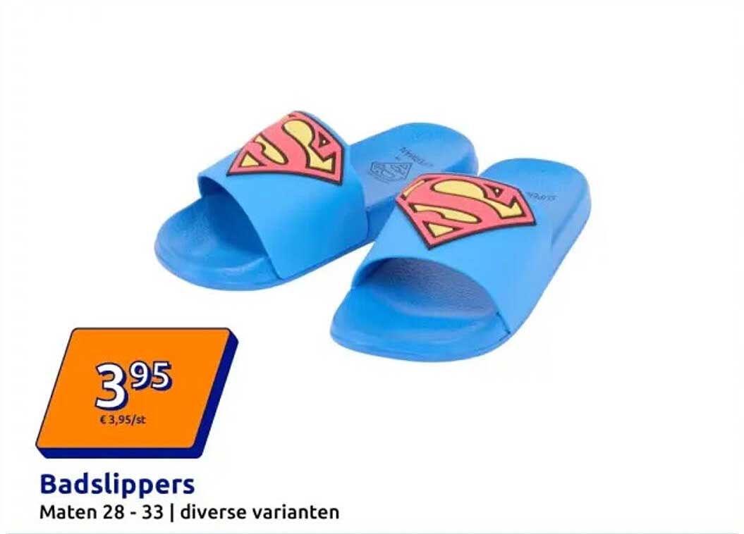 Badslippers Aanbieding bij Action - FolderFeest.nl