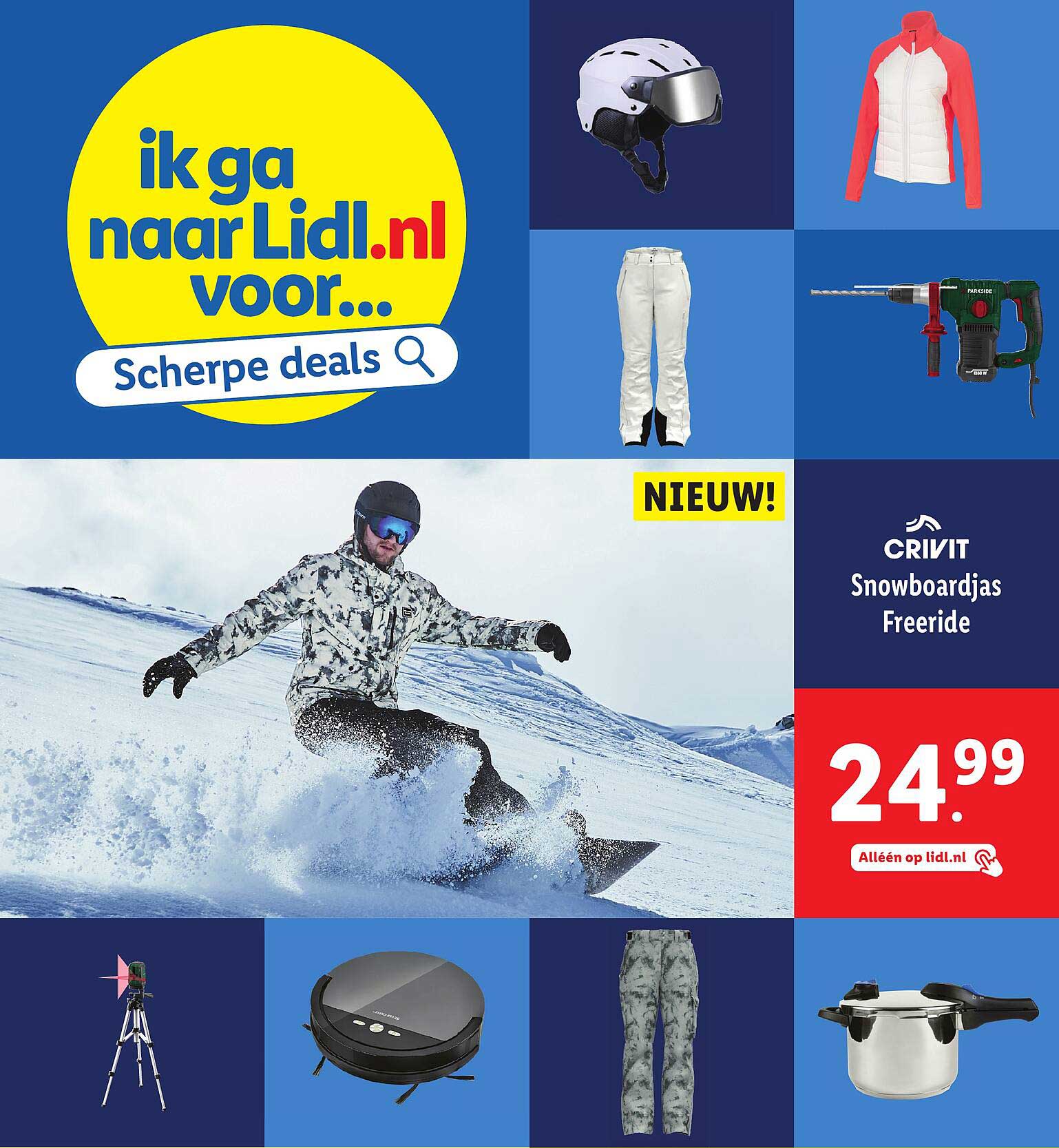 Crivit Snowboardjas Freeride aanbieding bij Lidl