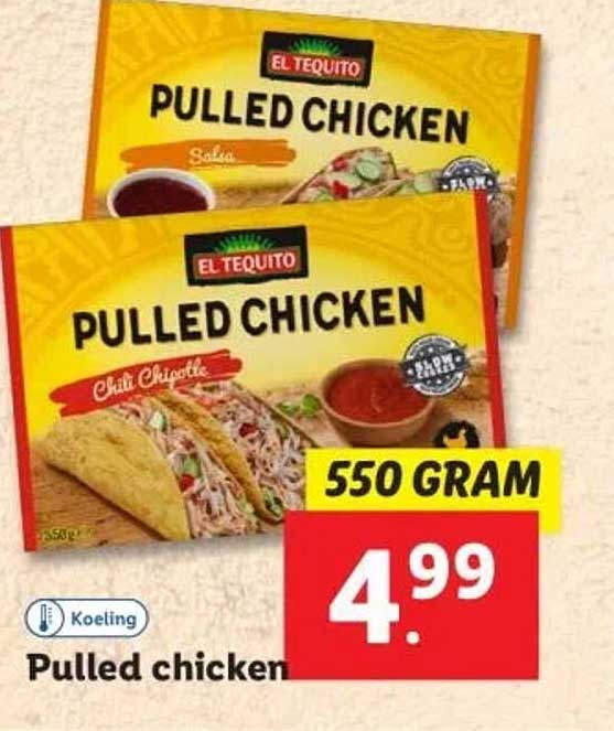 Pulled Chicken Aanbieding bij Lidl - FolderFeest.nl