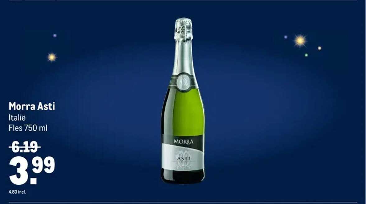 Morra Asti Fles 750 Ml Aanbieding bij Makro - FolderFeest.nl