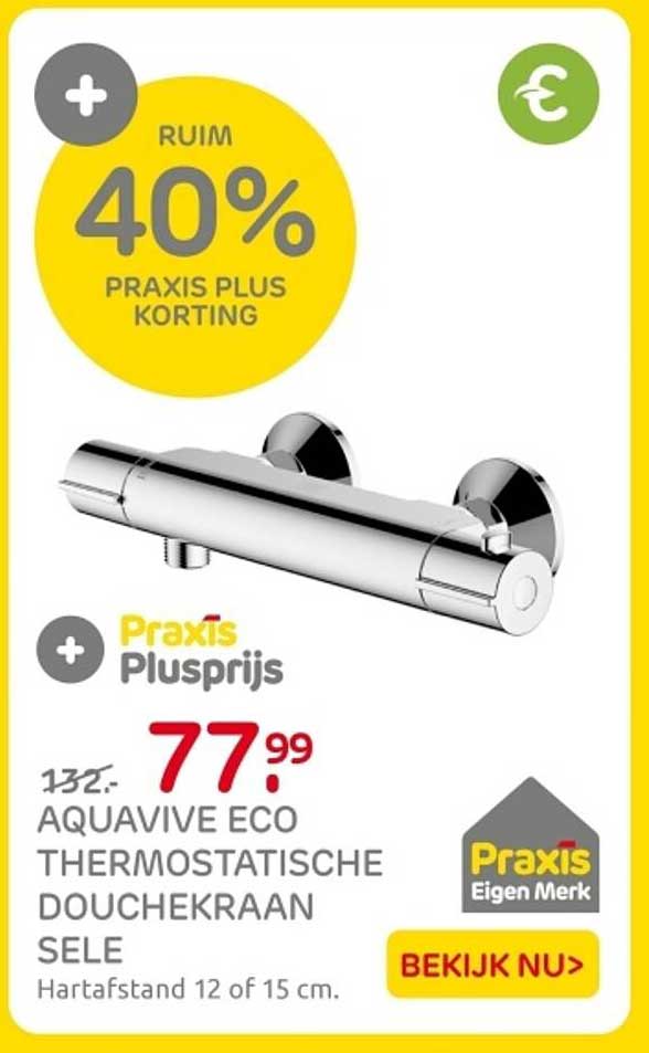 Aquavive Eco Thermostatische Douchkraan Sele Aanbieding bij Praxis ...