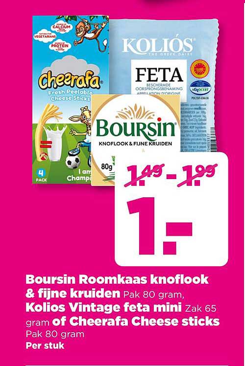 Boursin Roomkaas Knoflook & Fijne Kruiden Pak 80 Gram, Kolios Vintage ...