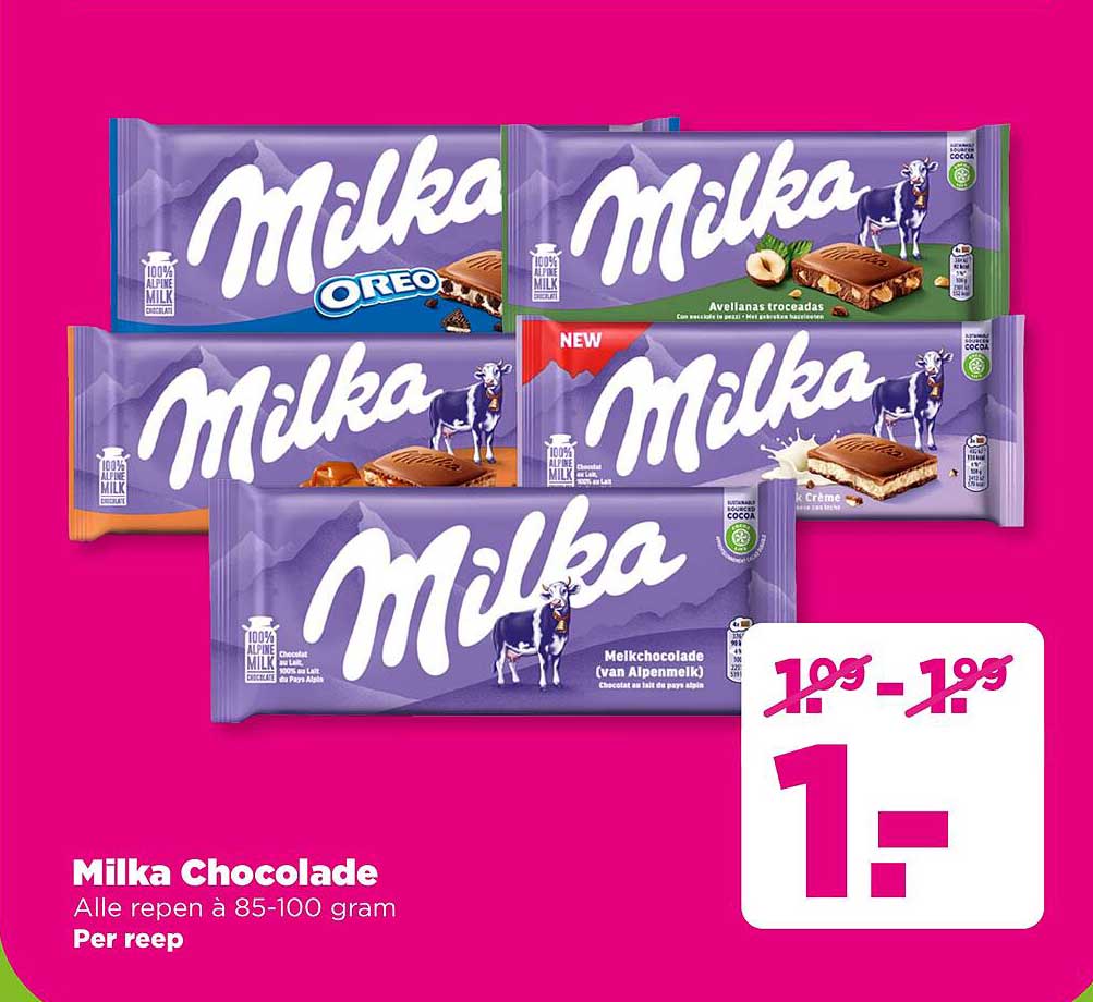Milka Chocolade aanbieding bij PLUS