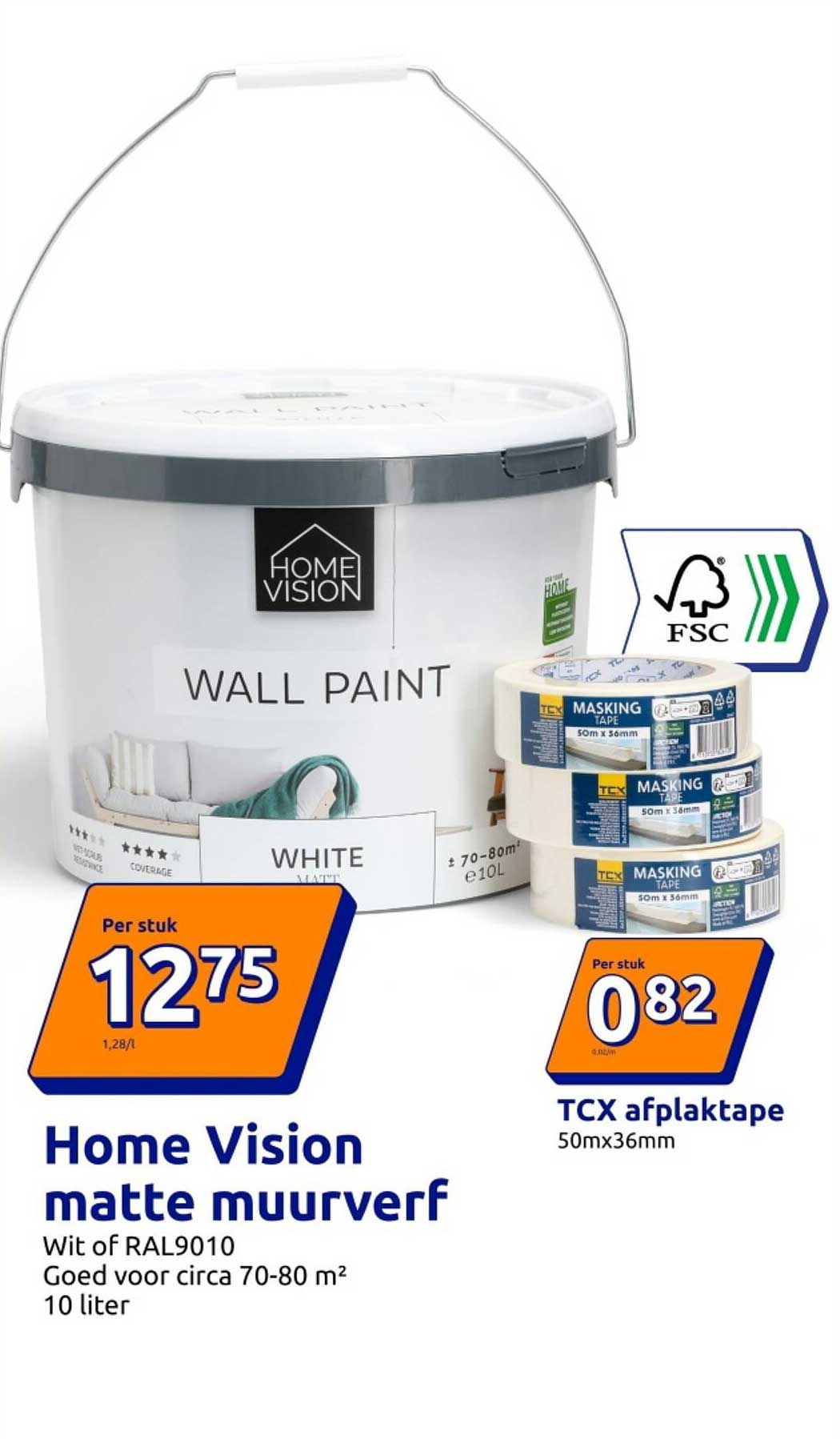 Home Vision Matte Muurverf aanbieding bij Action