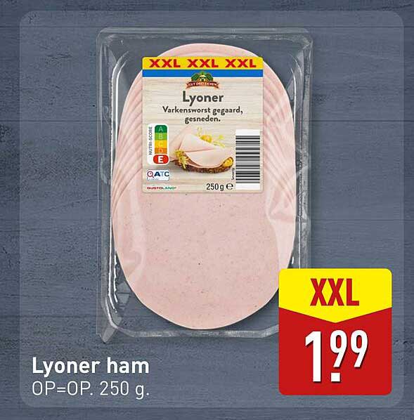 Lyoner Ham Aanbieding bij ALDI - FolderFeest.nl
