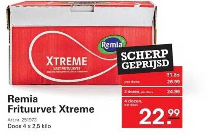 Remia Frituurvet Xtreme Aanbieding bij Sligro - FolderFeest.nl