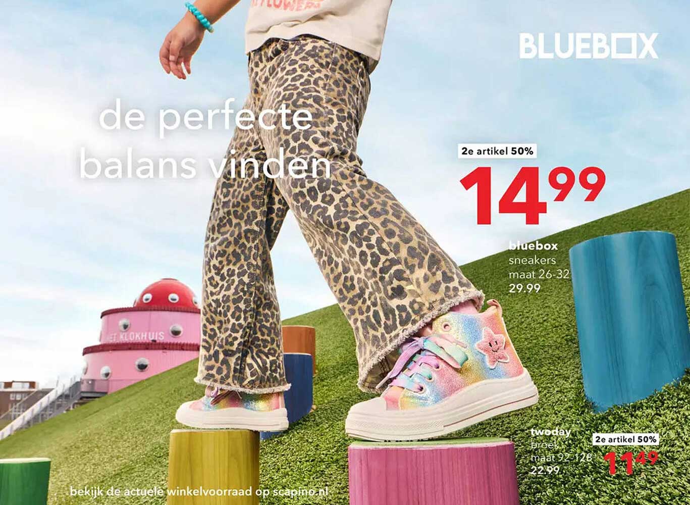 Bluebox Sneakers Maat 26-32 Aanbieding bij Scapino - FolderFeest.nl