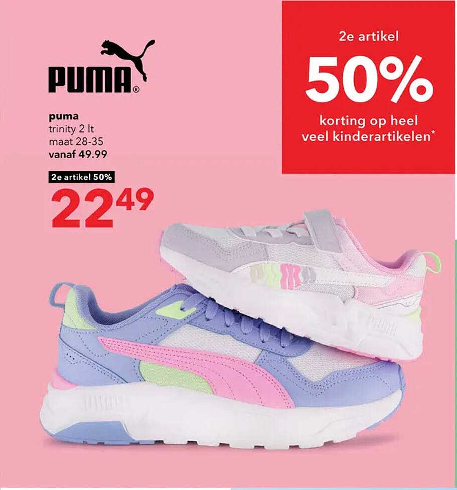Puma Trinity 2 Lt Maat 28-35 Aanbieding bij Scapino - FolderFeest.nl