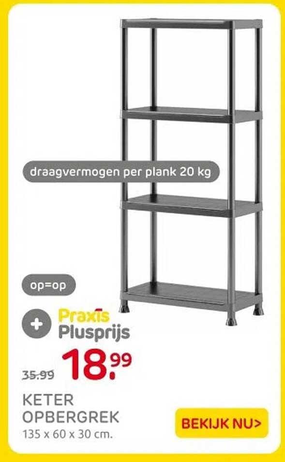 Keter Opbergrek aanbieding bij Praxis
