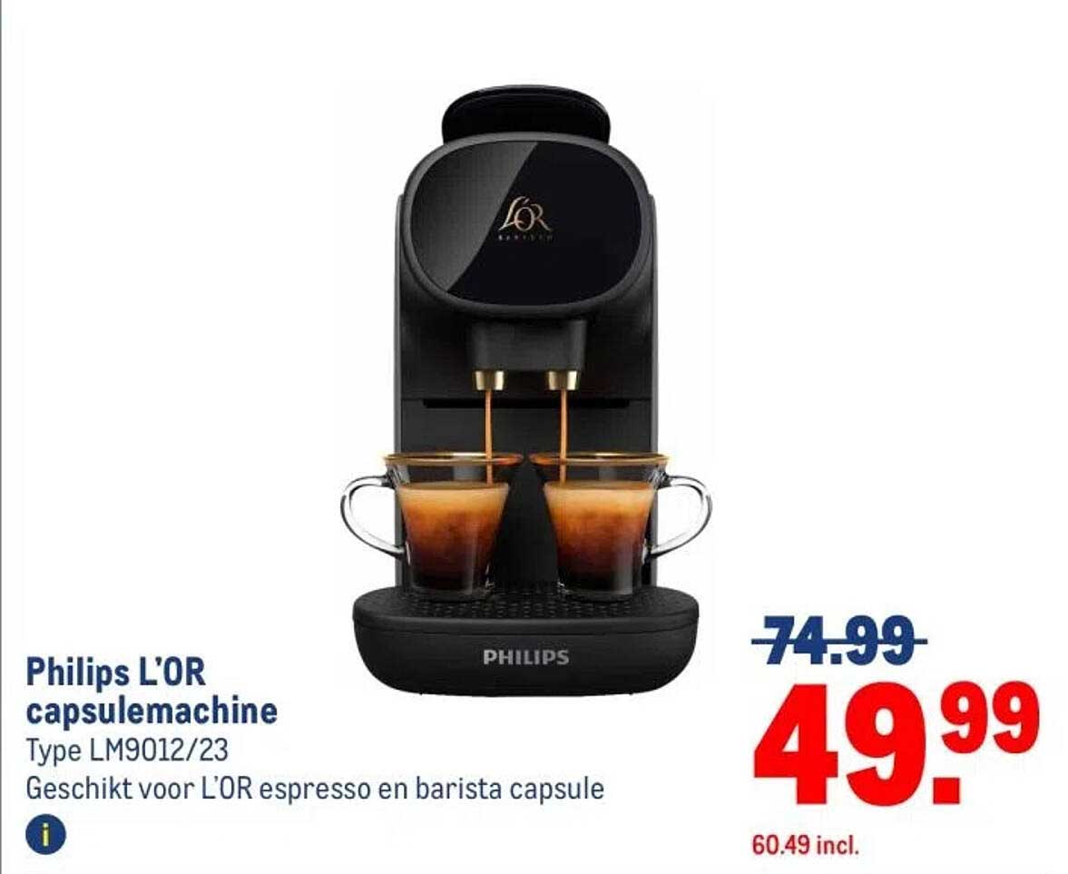Philips L'or Capsulemachine aanbieding bij Makro