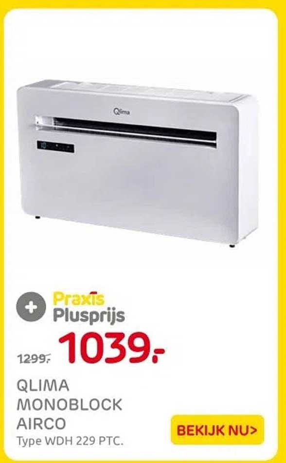 Qlima Monoblock Airco Type Wdh 229 Ptc aanbieding bij Praxis