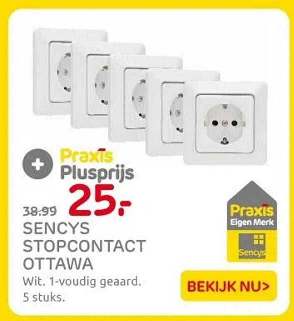 Sencys Stopcontact Ottawa aanbieding bij Praxis