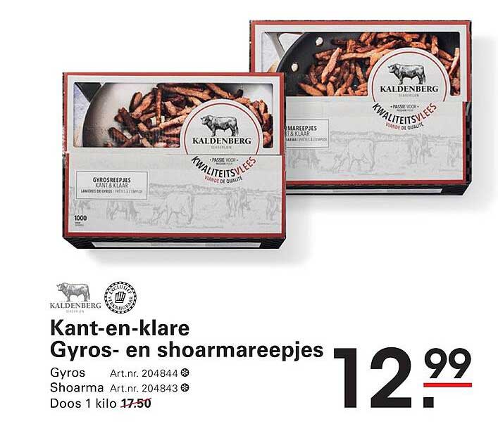 Kant-En-Klare Gyros- En Shoarmareepjes Aanbieding bij Sligro ...