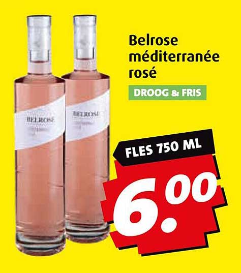 Belrose Méditerranée Rosé Aanbieding bij Boni - FolderFeest.nl