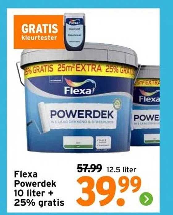 Flexa Powerdek aanbieding bij GAMMA
