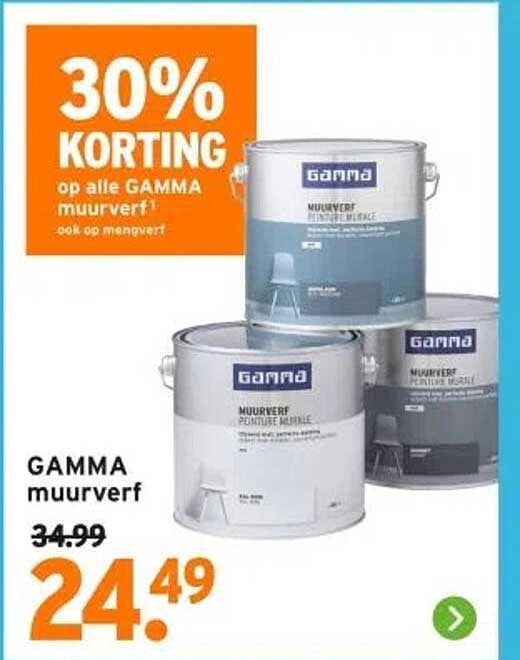 Gamma Muurverf Aanbieding bij GAMMA - FolderFeest.nl