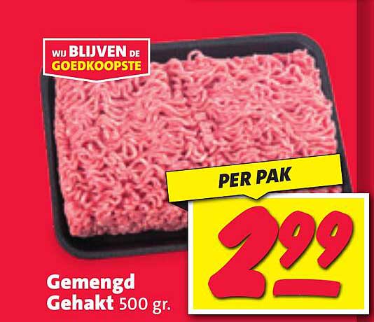 Gemengd Gehakt Aanbieding bij Nettorama - FolderFeest.nl