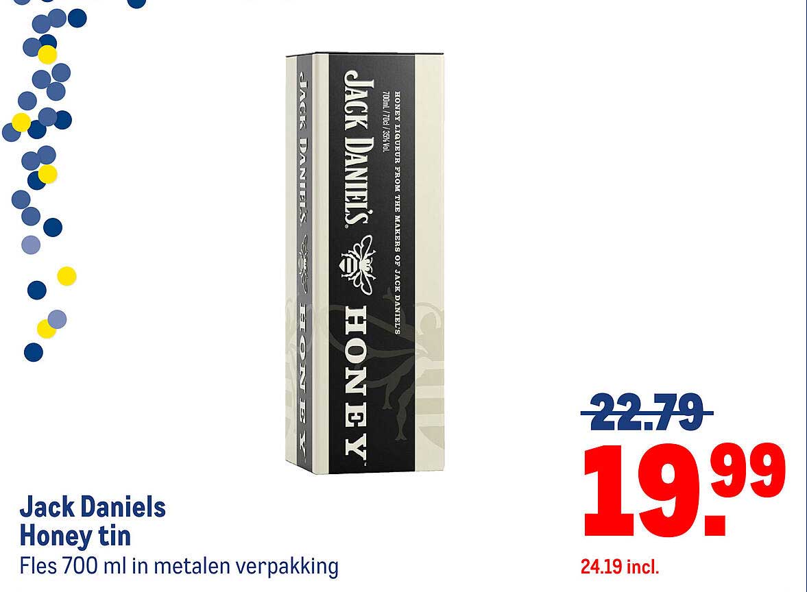 Jack Daniels Honey Tin aanbieding bij Makro