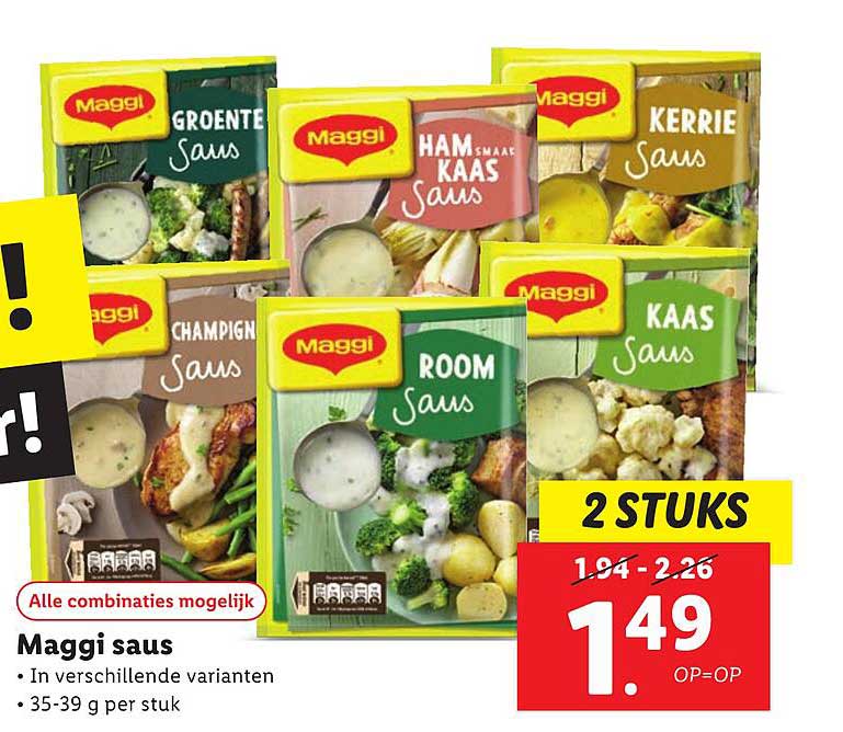 Maggi Saus aanbieding bij Lidl
