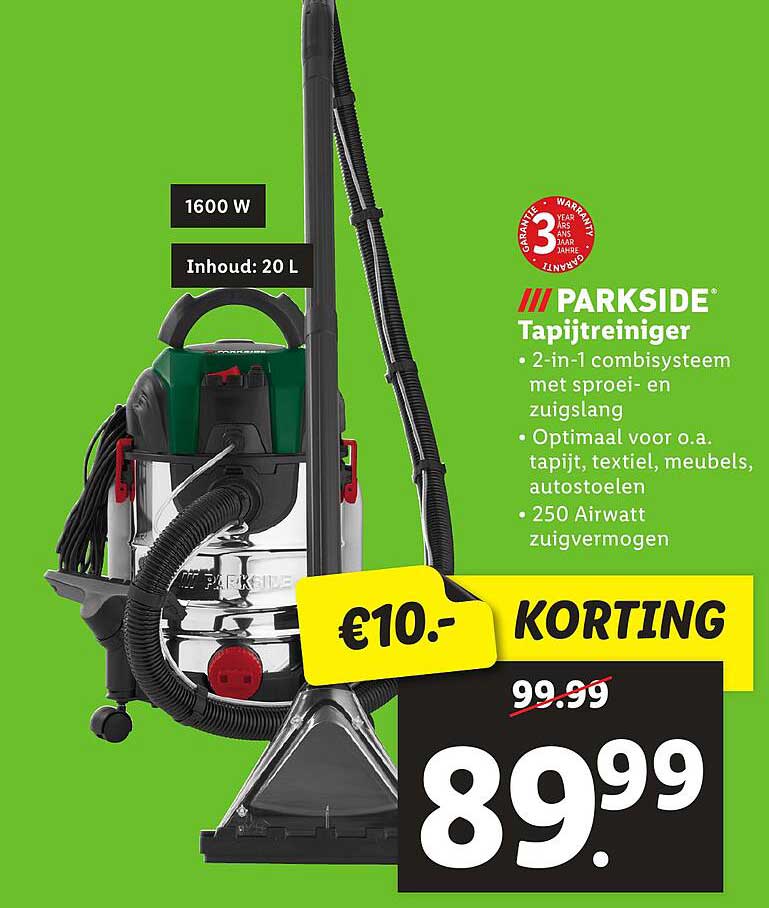 Parkside Tapijtreiniger aanbieding bij Lidl