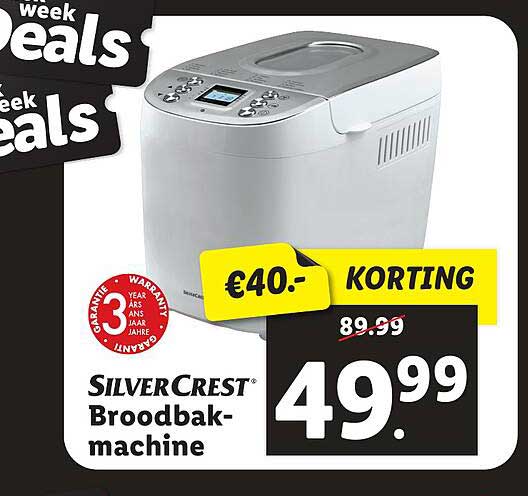 Silvercrest Broodbakmachine aanbieding bij Lidl