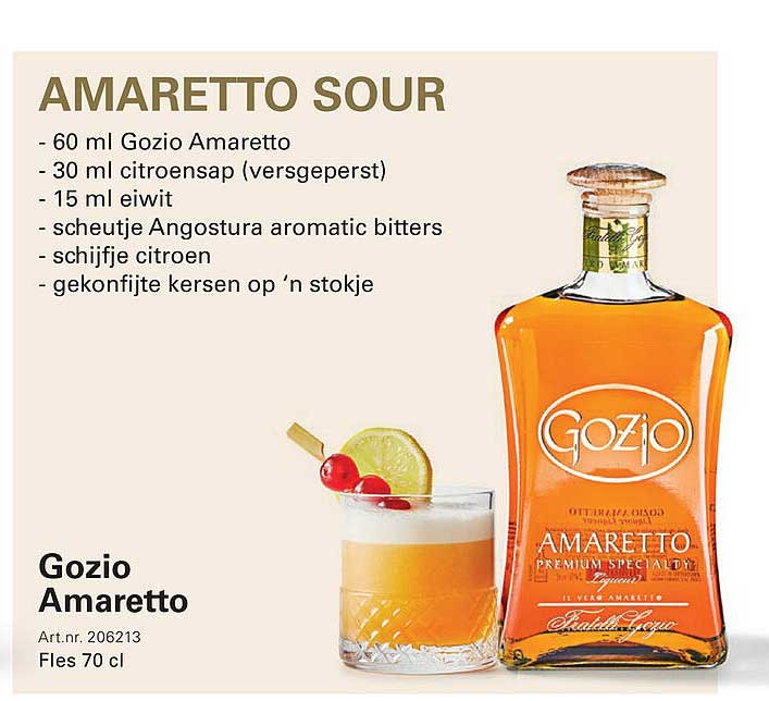 Amaretto Sour Aanbieding bij Sligro - FolderFeest.nl