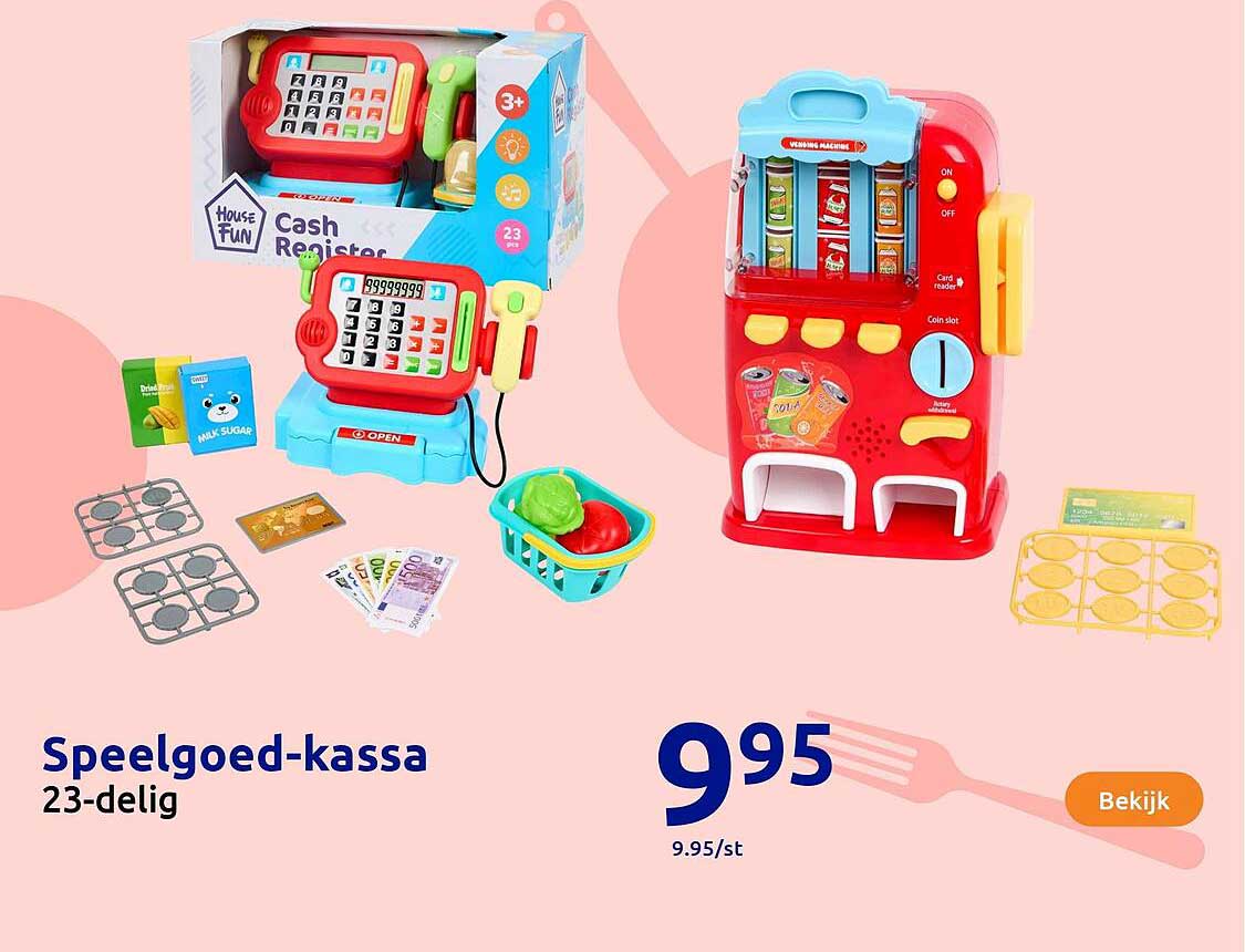 Speelgoed-Kassa 23-Delig Aanbieding bij Action - FolderFeest.nl
