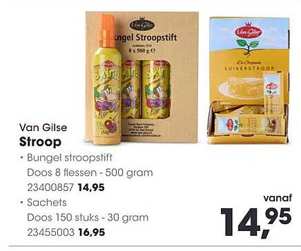 Van Gilse Stroop Aanbieding bij HANOS - FolderFeest.nl