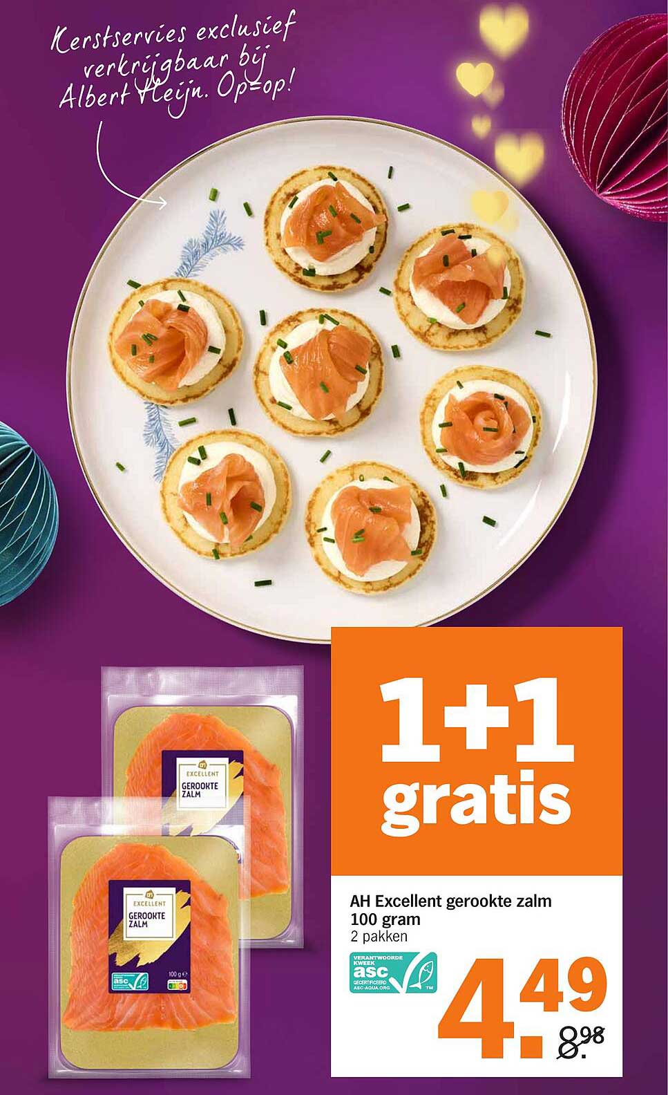 Ah Excellent Gerookte Zalm aanbieding bij Albert Heijn