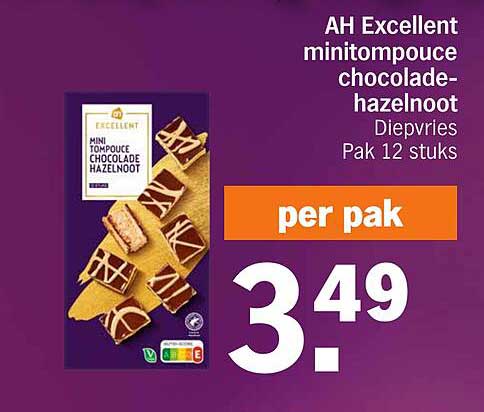 Ah Excellent Minitompouce Chocolade-Hazelnoot Aanbieding bij Albert ...