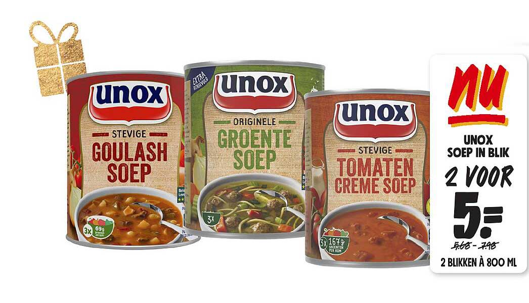 Unox Soep In Blik aanbieding bij Jumbo