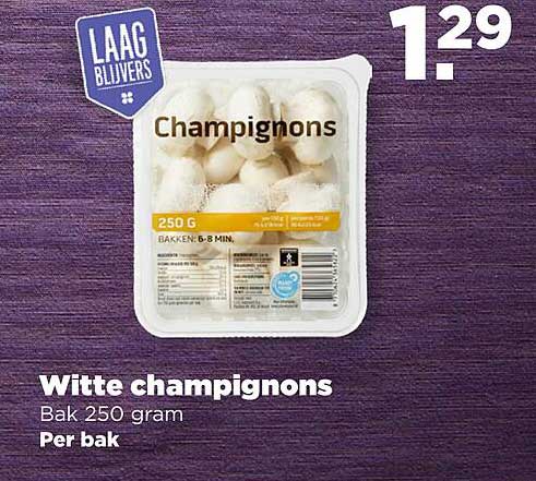 Witte Champignons Aanbieding bij PLUS - FolderFeest.nl